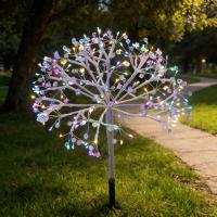China Jeweled Star-Shaped Garden Stake, 18in, ETL Certified, 3V 1A Outdoor Adapter, Colorful Light, Eco-Friendly & Energy-Saving, Indoor & Outdoor Use for Street/Commercial/Party Decor, MOQ 500 Pcs for sale
