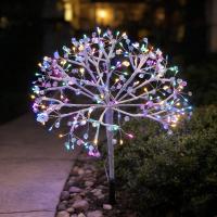 China Jeweled Star-Shaped Garden Stake, 18in, ETL Certified, 3V 1A Outdoor Adapter, Colorful Light, Eco-Friendly & Energy-Saving, Indoor & Outdoor Use for Street/Commercial/Party Decor, MOQ 500 Pcs for sale