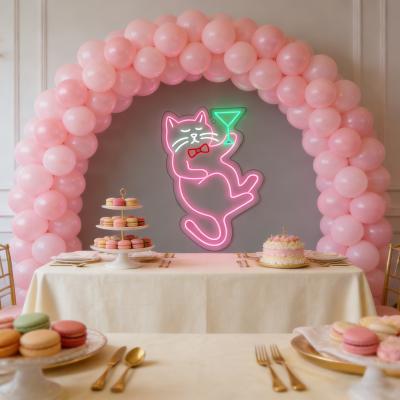 China 17 - Inch Cat Neon Sign, Adapter Plug - in Powered, Eco - Friendly and Energy - Saving, Suitable for Commercial Parties, Festivals, Courtyards, Minimum Order Quantity 1000 Pieces for sale