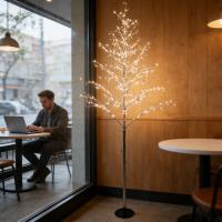 China 1.2m Tree-shaped LED Decorative Lights, 432 Warm White LEDs & 230 Clear Decorative Beads, 12V 9W, Eco-friendly Energy-saving, Suitable for Luxury Hotel/Home/Commercial Use, MOQ 500 Pcs for sale