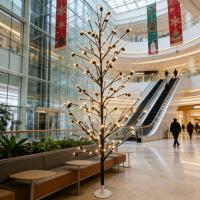 China 1.8m pinecone tree light, led warm white + pinecones, 12v 9w, for luxury hotel/home/commercial, eco-friendly, moq 500 pcs for sale