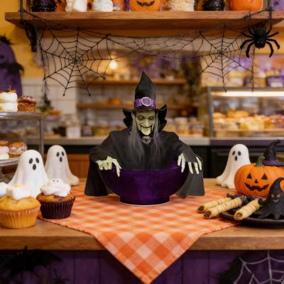 China Halloween Candy Bowl with 25cm Width and Waterproof Design Made from Eco-Friendly Materials for Holiday Parties for sale