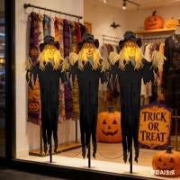China Halloween Scarecrow Ground Light | 1.2m(H) | 45cm Plug Rod | Glowing Eyes & Sound | Eco-friendly & Waterproof | Home & Commercial | MOQ 500pcs for sale