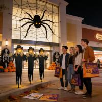 China Halloween Scarecrow Ground Light | 1.2m(H) | 45cm Plug Rod | Glowing Eyes & Sound | Eco-friendly & Waterproof | Home & Commercial | MOQ 500pcs for sale