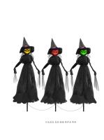 China halloween jack-o'-lantern ground light | 1.3m(h) | 45cm plug rod | glowing eyes & sound | eco-friendly & waterproof | home & commercial use | moq 500pcs for sale