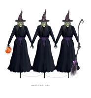 China Halloween Witch Ground Light | 1.3m(H) | 45cm Plug Rod | Glowing Eyes & Sound | Eco-friendly & Waterproof | Home & Commercial | MOQ 500pcs for sale