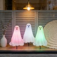 China Halloween Ghost Ground Light | 50cm(H) | 25cm Plug Rod | Glowing Eyes & Color-changing Lights | Eco-friendly & Waterproof | Home & Commercial | MOQ 500pcs for sale