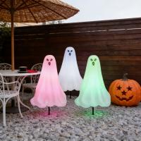 China Halloween Ghost Ground Light | 50cm(H) | 25cm Plug Rod | Glowing Eyes & Color-changing Lights | Eco-friendly & Waterproof | Home & Commercial | MOQ 500pcs for sale