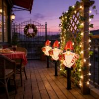 China 35cm Height Christmas Ground Stake Lights with IP65 Waterproof and Energy-Saving LED for Festive Decorations for sale