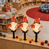 China 35cm Height Christmas Ground Stake Lights with IP65 Waterproof and Energy-Saving LED for Festive Decorations for sale