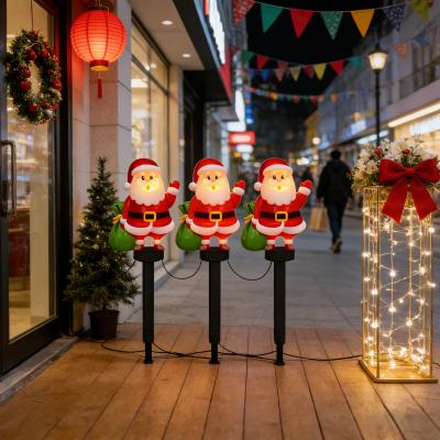China 40cm Height Christmas Ground Stake Lights with IP65 Waterproof and Energy-Saving LED for Outdoor Holiday Decor for sale