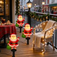 China 40cm Height Christmas Ground Stake Lights with IP65 Waterproof and Energy-Saving LED for Outdoor Holiday Decor for sale