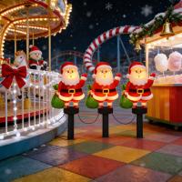 China 40cm Height Christmas Ground Stake Lights with IP65 Waterproof and Energy-Saving LED for Outdoor Holiday Decor for sale