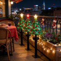 China 40cm Height Christmas Ground Stake Lights with IP65 Waterproof and Energy-Saving LED for Outdoor Festive Decor for sale