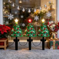 China 40cm Height Christmas Ground Stake Lights with IP65 Waterproof and Energy-Saving LED for Outdoor Festive Decor for sale