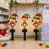 China 40cm Height IP65 Waterproof Energy-Saving LED Christmas Ground Stake Lights for Festive Outdoor and Indoor Decor for sale