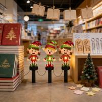 China 40cm Height IP65 Waterproof Energy-Saving LED Christmas Ground Stake Lights for Festive Outdoor and Indoor Decor for sale