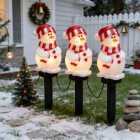China 40cm Height Christmas Ground Stake Lights with IP65 Waterproof and Energy-Saving LED for Festive Outdoor Decor for sale