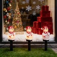 China 40cm Height Christmas Ground Stake Lights with IP65 Waterproof and Energy-Saving LED for Festive Outdoor Decor for sale