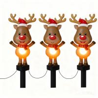 China 45cm Height Christmas Ground Stake Lights with IP65 Waterproof and Energy-Saving LED for Outdoor Holiday Decor for sale