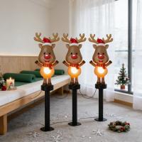 China 45cm Height Christmas Ground Stake Lights with IP65 Waterproof and Energy-Saving LED for Outdoor Holiday Decor for sale