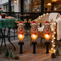 China 45cm Height Christmas Ground Stake Lights with IP65 Waterproof and Energy-Saving LED for Outdoor Holiday Decor for sale