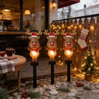 China 45cm Height Christmas Ground Stake Lights with IP65 Waterproof and Energy-Saving LED for Outdoor Holiday Decor for sale