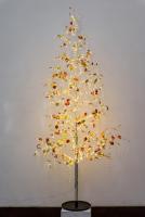 China Luxury LED Christmas Tree with Warm White LED Lights, Collapsible Storage, and Sturdy Metal Stand for Festive Decor for sale
