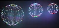 China Christmas foldable ball lights, LED illuminated spherical lights, outdoor European-style landscape lights, spherical garden lights. for sale