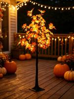 China Product close-up, clear texture of maple leaves, uniform bright LED lights, exquisite workmanship, simple solid color background, soft light, commercial product , high detail for sale
