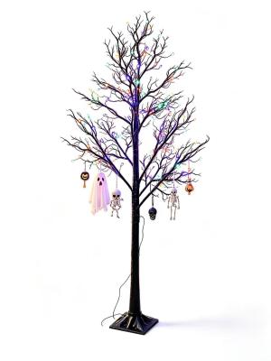 China Halloween lighted bare-branch trees, outdoor Halloween decorative lights, factory-direct holiday tree lights, export-quality holiday lighting, customizable illuminated bare-branch trees for sale
