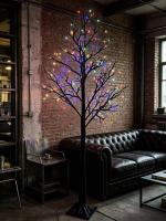 China Halloween lighted bare-branch trees, outdoor Halloween decorative lights, factory-direct holiday tree lights, export-quality holiday lighting, customizable illuminated bare-branch trees for sale