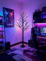China Halloween lighted bare-branch trees, outdoor Halloween decorative lights, factory-direct holiday tree lights, export-quality holiday lighting, customizable illuminated bare-branch trees for sale