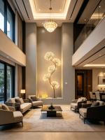 China A Zen-style glowing floral tree lamp featuring soft, gentle light that is easy on the eyes. Simply plug it in to use; it is suitable for placement in tea rooms, living rooms, or any other space. for sale