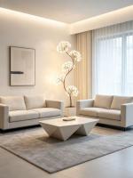 China A Zen-style glowing floral tree lamp featuring soft, gentle light that is easy on the eyes. Simply plug it in to use; it is suitable for placement in tea rooms, living rooms, or any other space. for sale