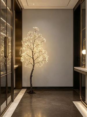 China 6ft LED White Birch Tree Light – Warm White Artificial Light-Up Tree – Decorative Light for Bedroom Vanity – Ambient Lighting for Weddings, Christmas, and Holidays for sale