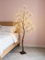 China 6ft LED White Birch Tree Light – Warm White Artificial Light-Up Tree – Decorative Light for Bedroom Vanity – Ambient Lighting for Weddings, Christmas, and Holidays for sale