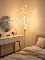 China 6ft LED White Birch Tree Light – Warm White Artificial Light-Up Tree with Bendable Branches – Plug-in Home Decor – Ambient Lighting for Bedrooms, Weddings, and Christmas for sale
