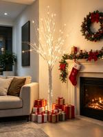 China 6ft LED White Birch Tree Light – Warm White Artificial Light-Up Tree with Bendable Branches – Plug-in Home Decor – Ambient Lighting for Bedrooms, Weddings, and Christmas for sale