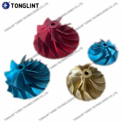 China MFS Turbocharger Compressor Wheel Billet 5-Axial CNC Machined 50mm 60mm for sale