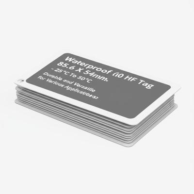 China Waterproof RFID HF Tag 85.6x54mm with 10cm Read Range for sale