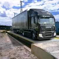 China 100 Ton Rated Load Weighbridge Truck Scale 60ft With Printer Modular Construction for sale