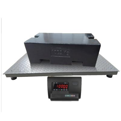 China Industrial Waterproof Platform Weighing Scales 4 Load Cell Heavy Duty Floor Scale for sale