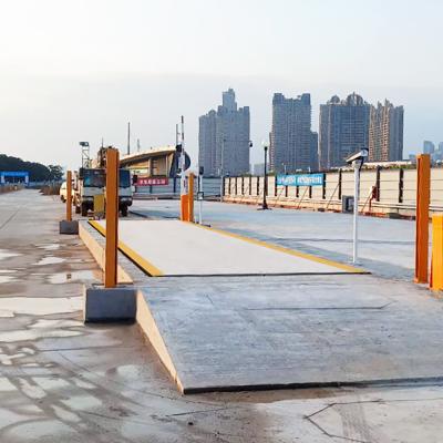 China Industrial Electronic 3x16m 100T Truck Scale Weighbridge for sale