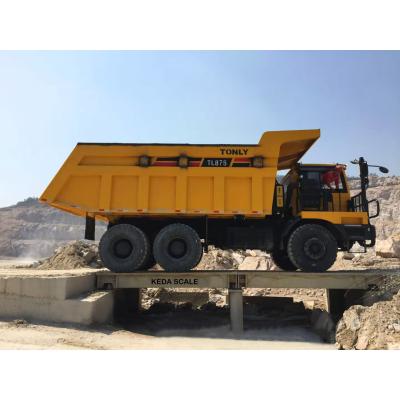 China U Beam Structure 50kg Accuracy 120T Mine Truck Weighing Scales for sale