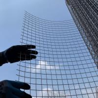 China 1x1 Inch 16 Gauge 304 Stainless Steel Welded Mesh Sheets For Retail Display Gridwall for sale