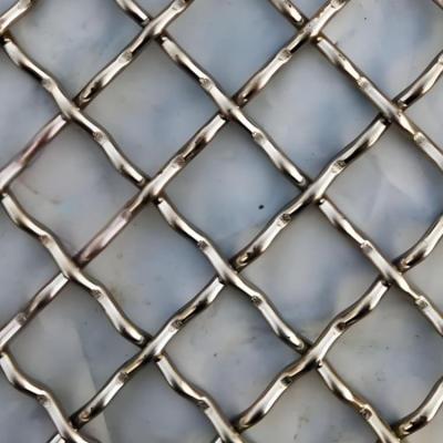 China High Tensile Stainless Steel Crimped Mesh OEM for Heavy Load Impacts for sale