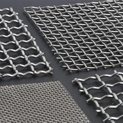 China Industrial Filtration Crimped Wire Mesh Manufacturers 304 Stainless Steel For Liquid Particle Separation for sale