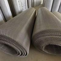 China Heat Resistant Woven Stainless Steel Crimped Mesh Non Deformable Grill Net for sale