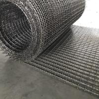 China Anti-Slip Stainless Steel Crimped Mesh Embossed Surface Crimped Filter Mesh for Anti-Slip Tread Grating Screen for sale